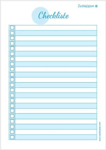 Checkliste anlegen → Schritt für Schritt! (Anleitung, Vorlage ...