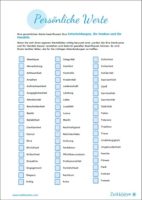 Persönliche Werte finden & erkennen → über 100 Beispiele, Liste ...